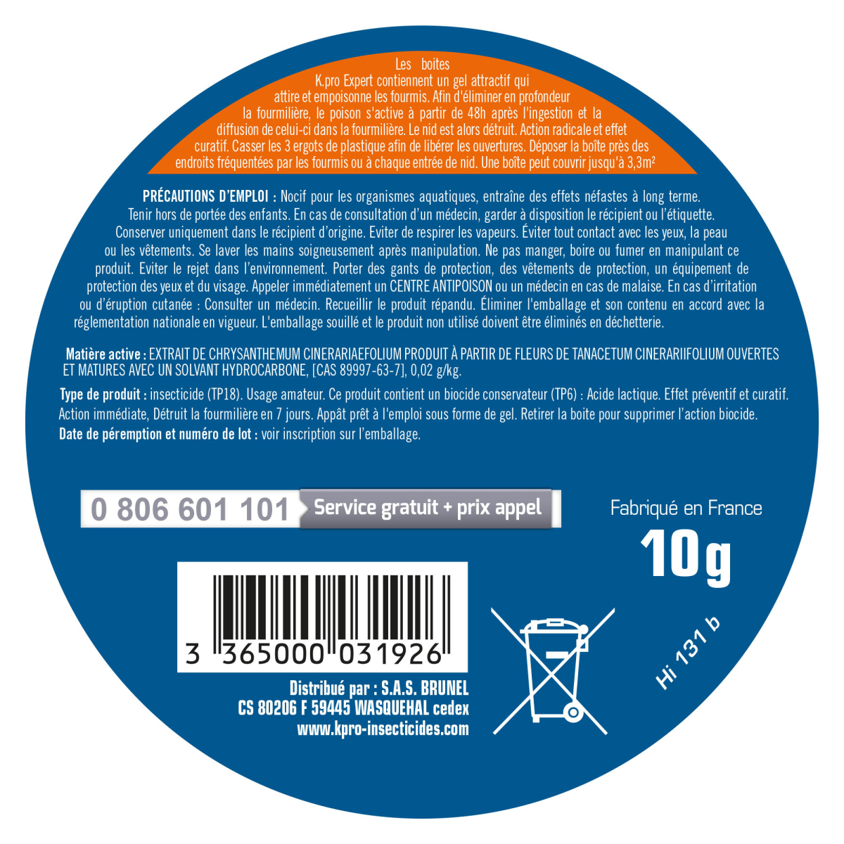 Boite appât fourmis x1 - Mamawax.fr